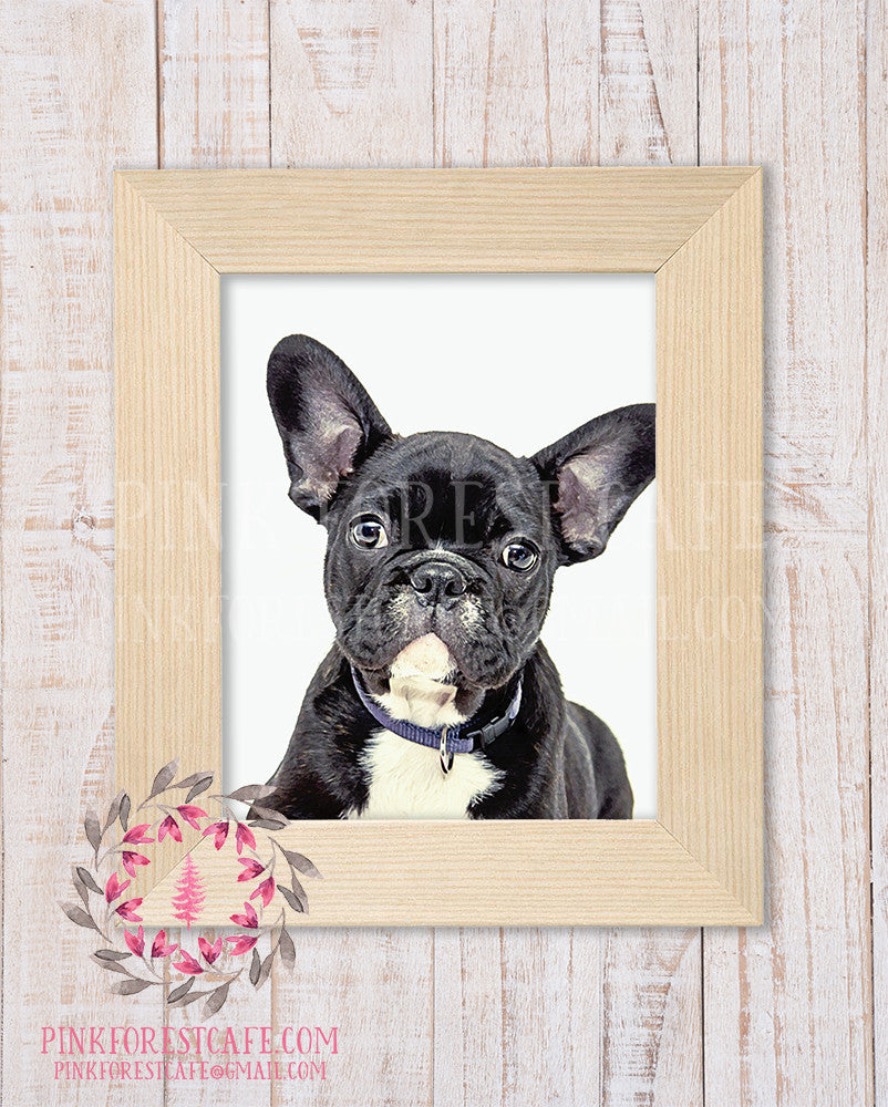 French Bulldog Printable Wall Art Nursery Home Decor Dog Print – Pink ...